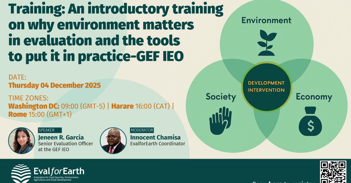 An introductory training on why environment matters in evaluation and ...